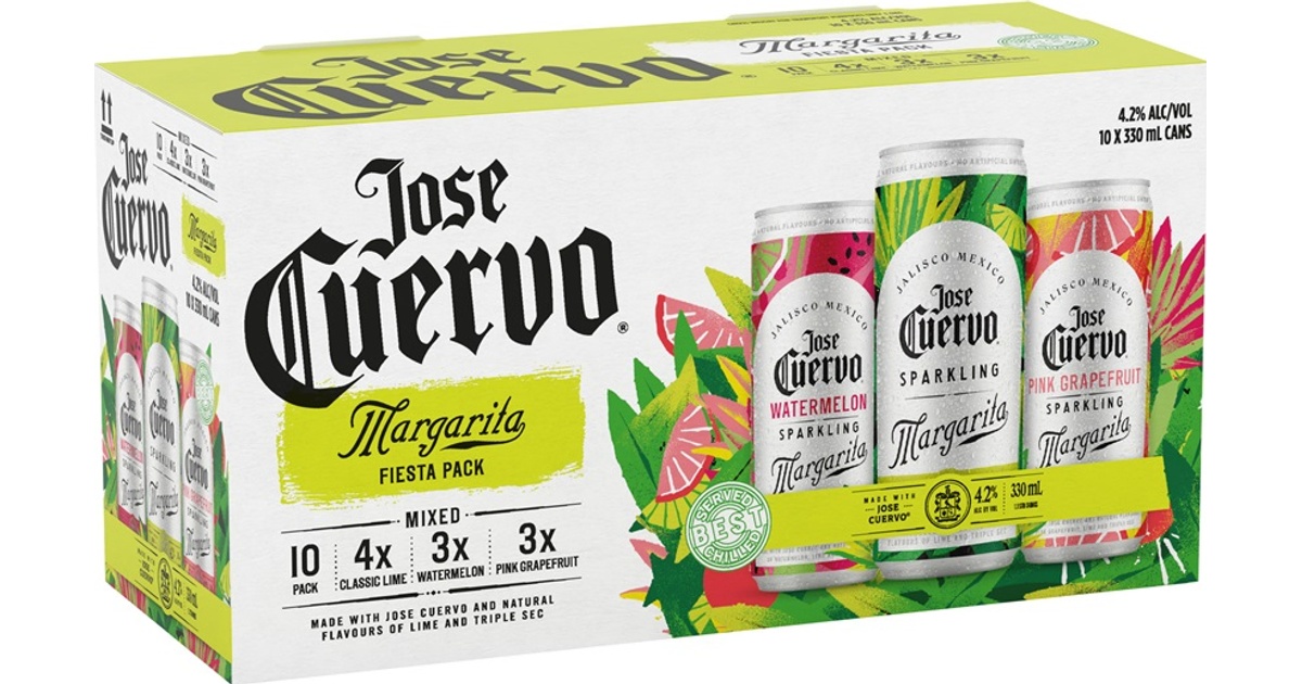 Jose Cuervo Margarita Fiesta Mixed Can 10PK - Best Prices & Price ...