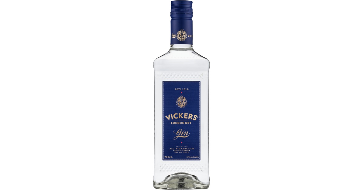 Vickers London Dry Gin - Best Prices & Price History - Midday Somewhere
