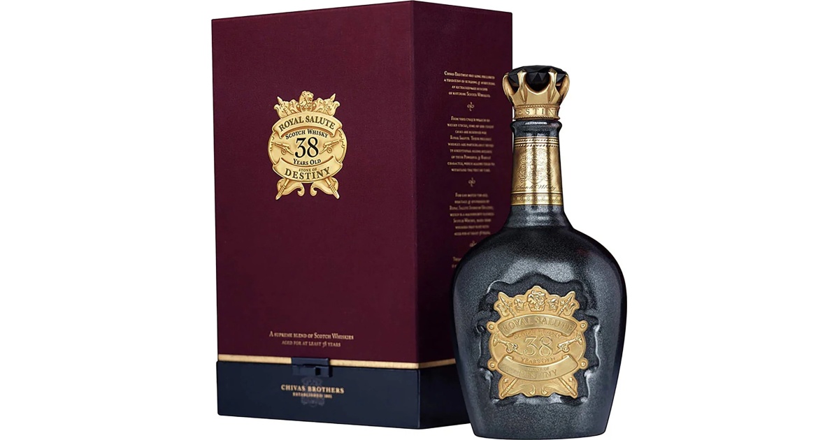 Chivas Royal Salute Stone Of Destiny 38 Year Old Blended Scotch Whisky ...