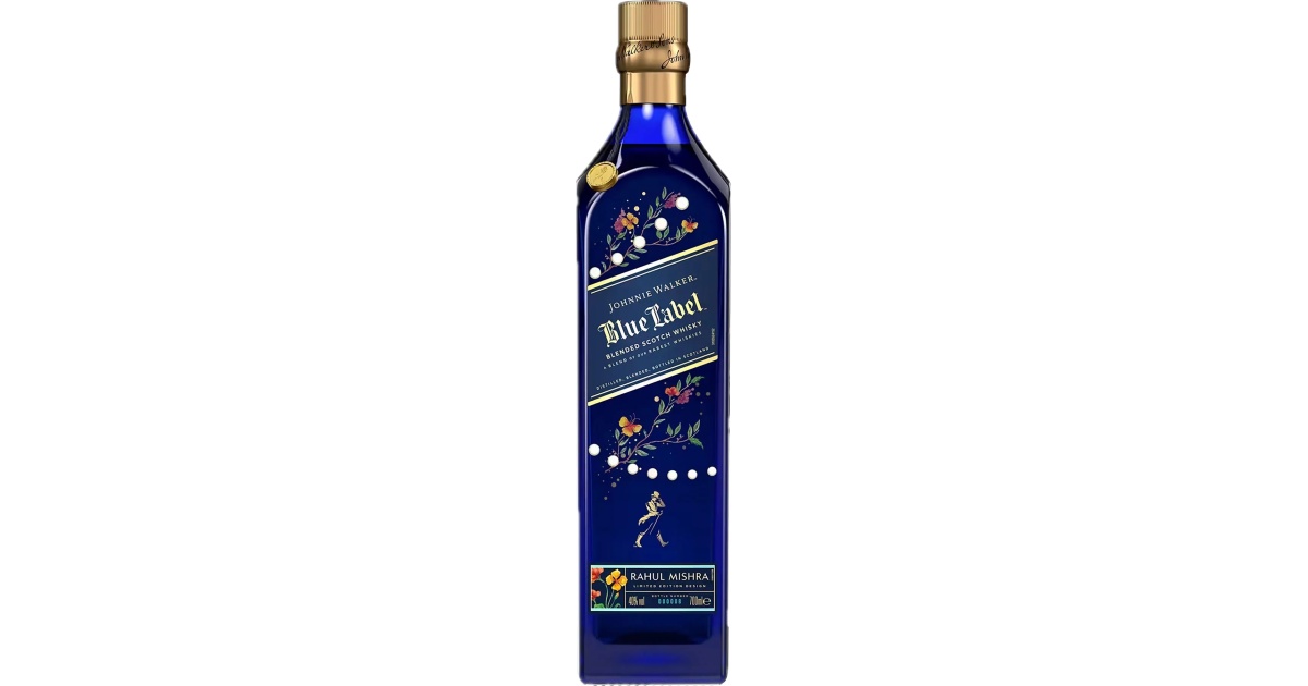 Johnnie Walker Blue Label Diwali x Rahul Mishra Blended Scotch Whisky ...